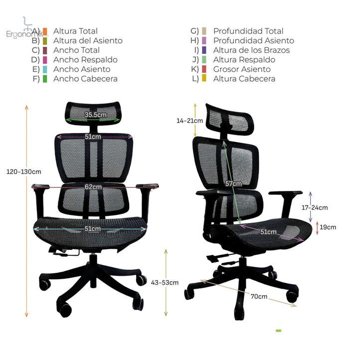 Silla Directiva Montenegro - Ergonomik
